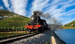 The Douro river historic train